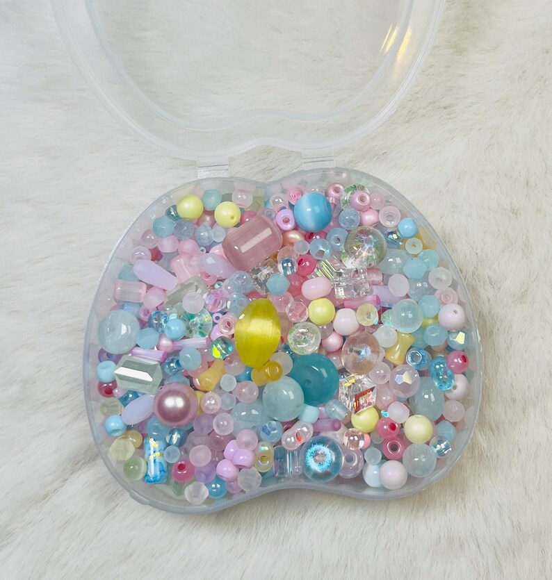 Dreamy Marshmallow House Bead Soup Mix | Pastel Beads 1–8mm | Cute ...