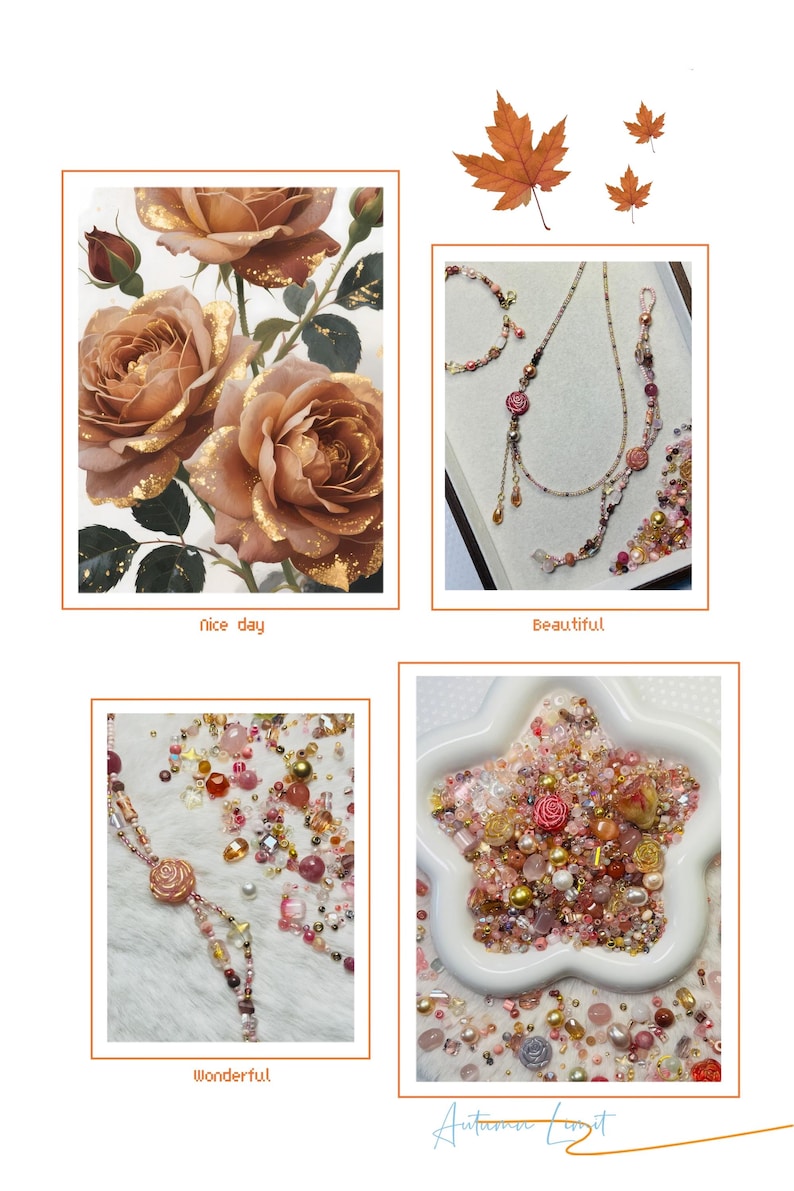 2.0V Dry Rose Theme Glass Bead Soup Mix 1–13mm | Pink Mauve Vintage ...