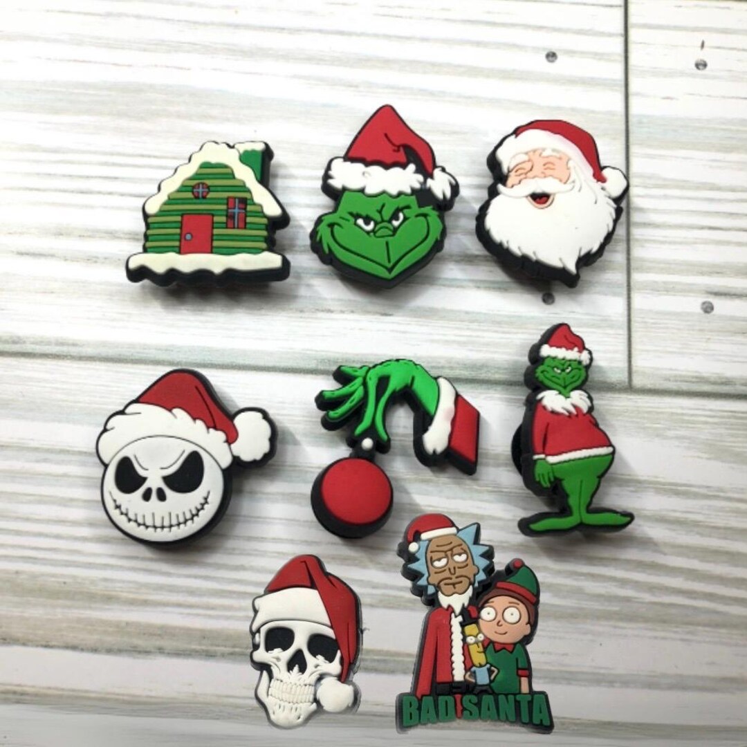 Christmas Croc Charm Santa Croc Charm - Etsy