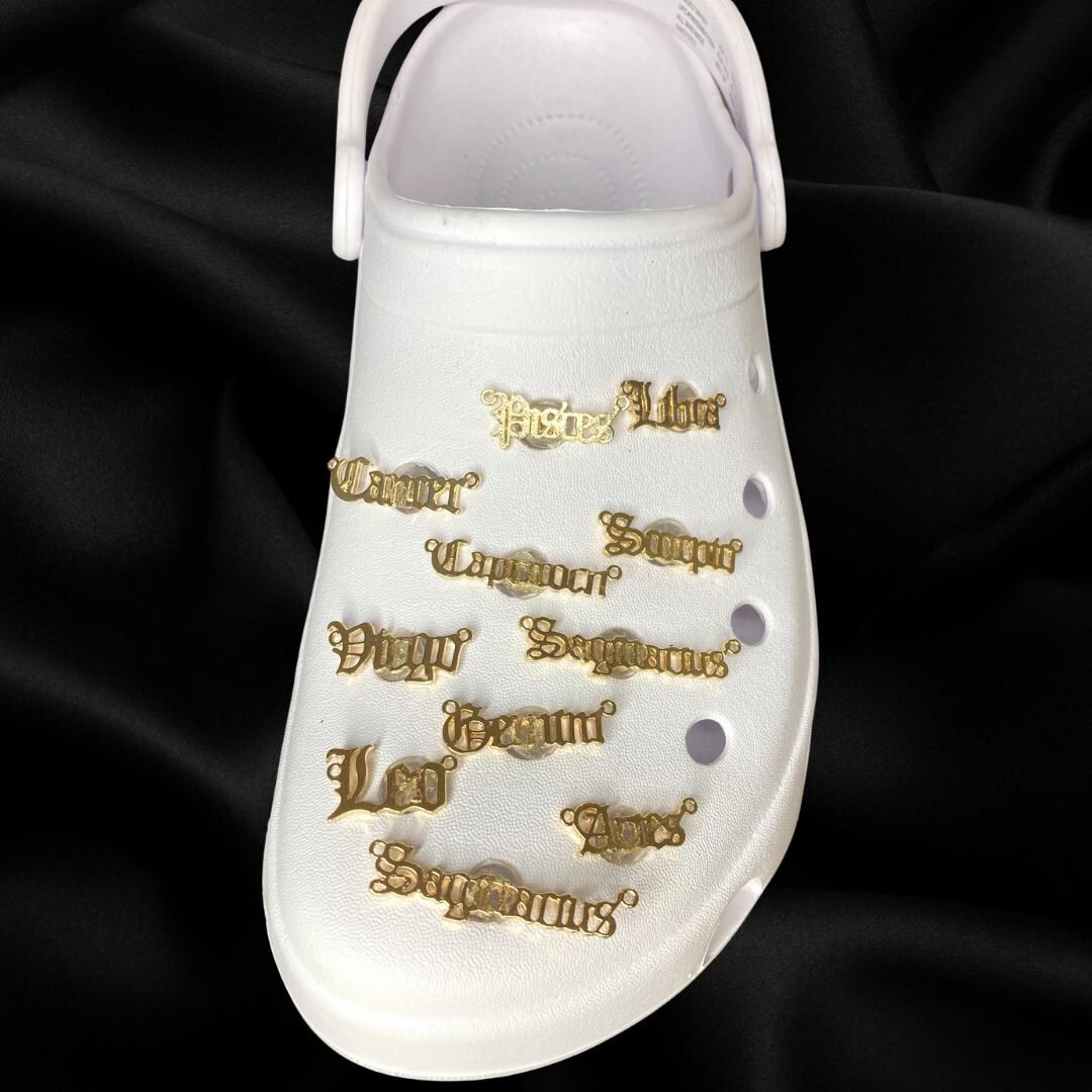 Zodiac Sign Croc Charm - Etsy