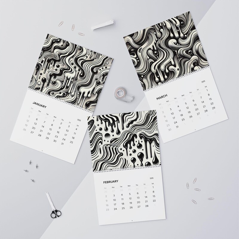 Modern Calendar - Etsy