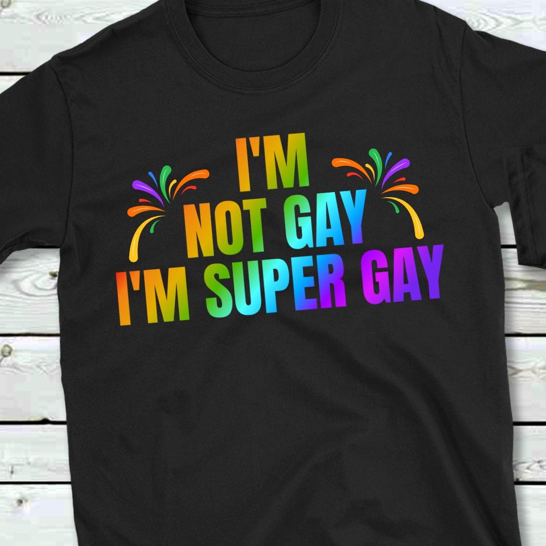 LGBTQ Pride Shirt, Rainbow Tee for Equality, Super Gay T-shirt, Gift ...
