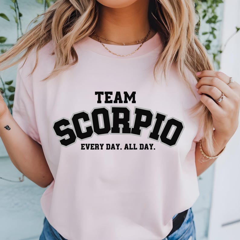 Team Scorpio Zodiac Varsity Letter PNG | Retro Horoscope Sign Design ...