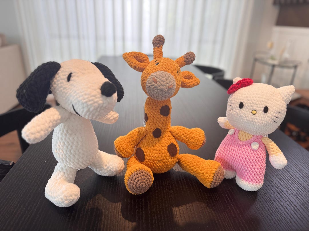 Crocheted Cartoon Characters - Etsy