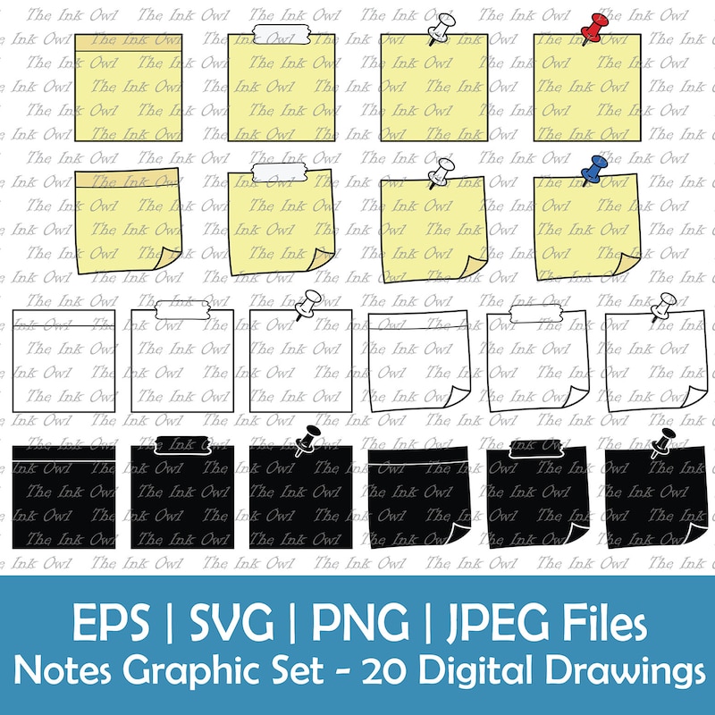 Cartoon Post It Notes - Etsy