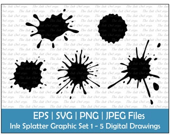 Ink Splatter Stamp | Etsy