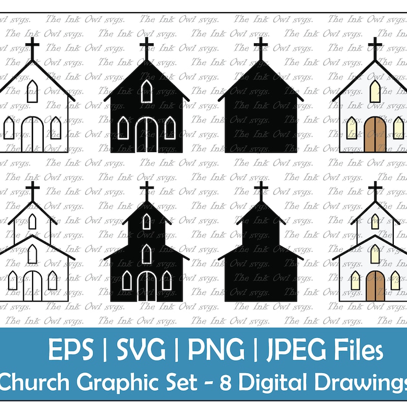 Church Svg File - Etsy