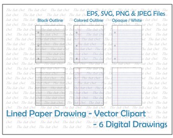 Lined Paper Svg - Etsy UK