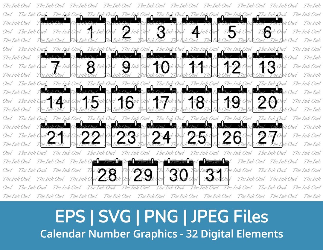 Simple Day Calendar Icon Vector Clipart / Outline Drawing Graphic ...
