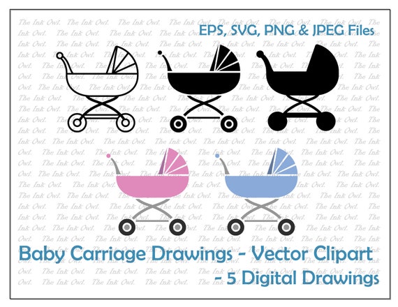 Baby Carriage Outline