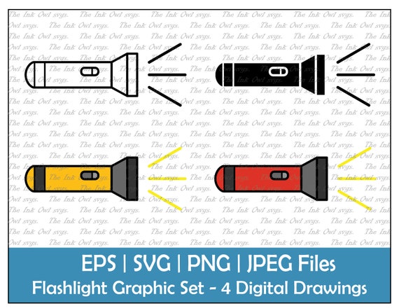 Camping Flashlight Clipart