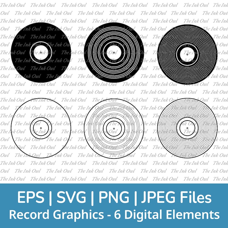 Vinyl Record Clipart - Etsy