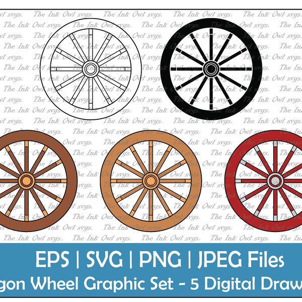 Wood Wagon Wheel - Etsy