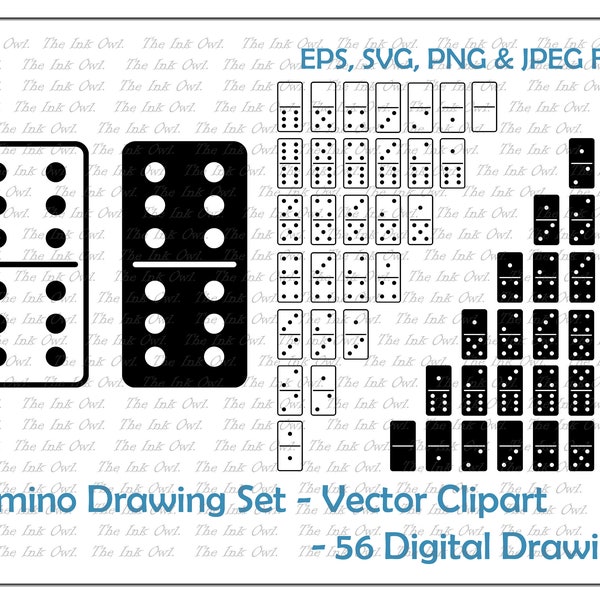 Domino Template - Etsy