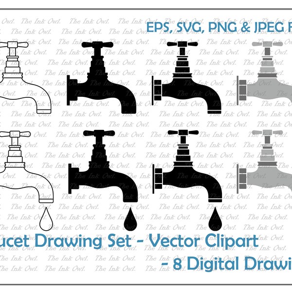 Faucet Svg - Etsy