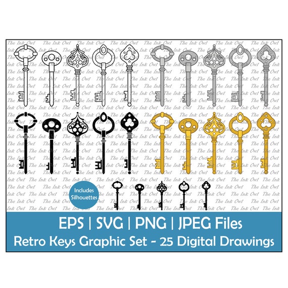 Vintage Skeleton Key Vector