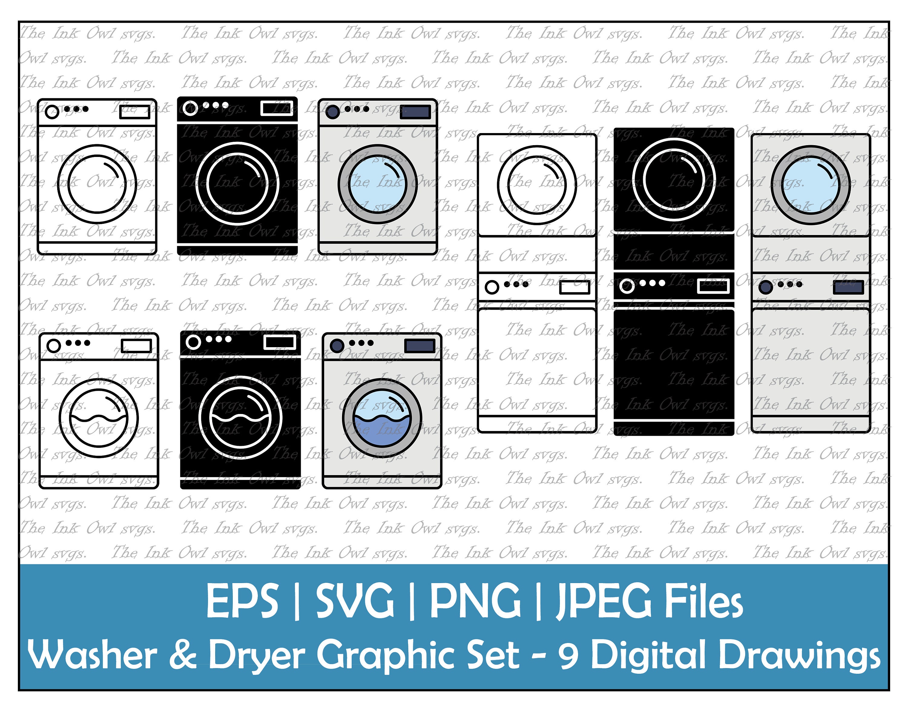 Washer And Dryer Clip Art