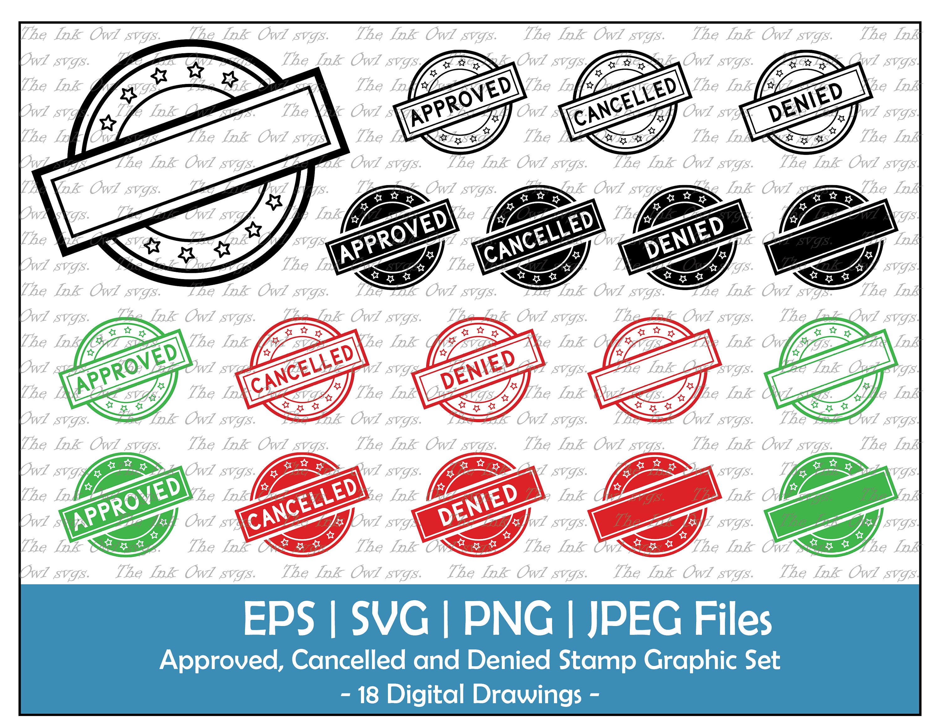 Denied Self Inking Stamp