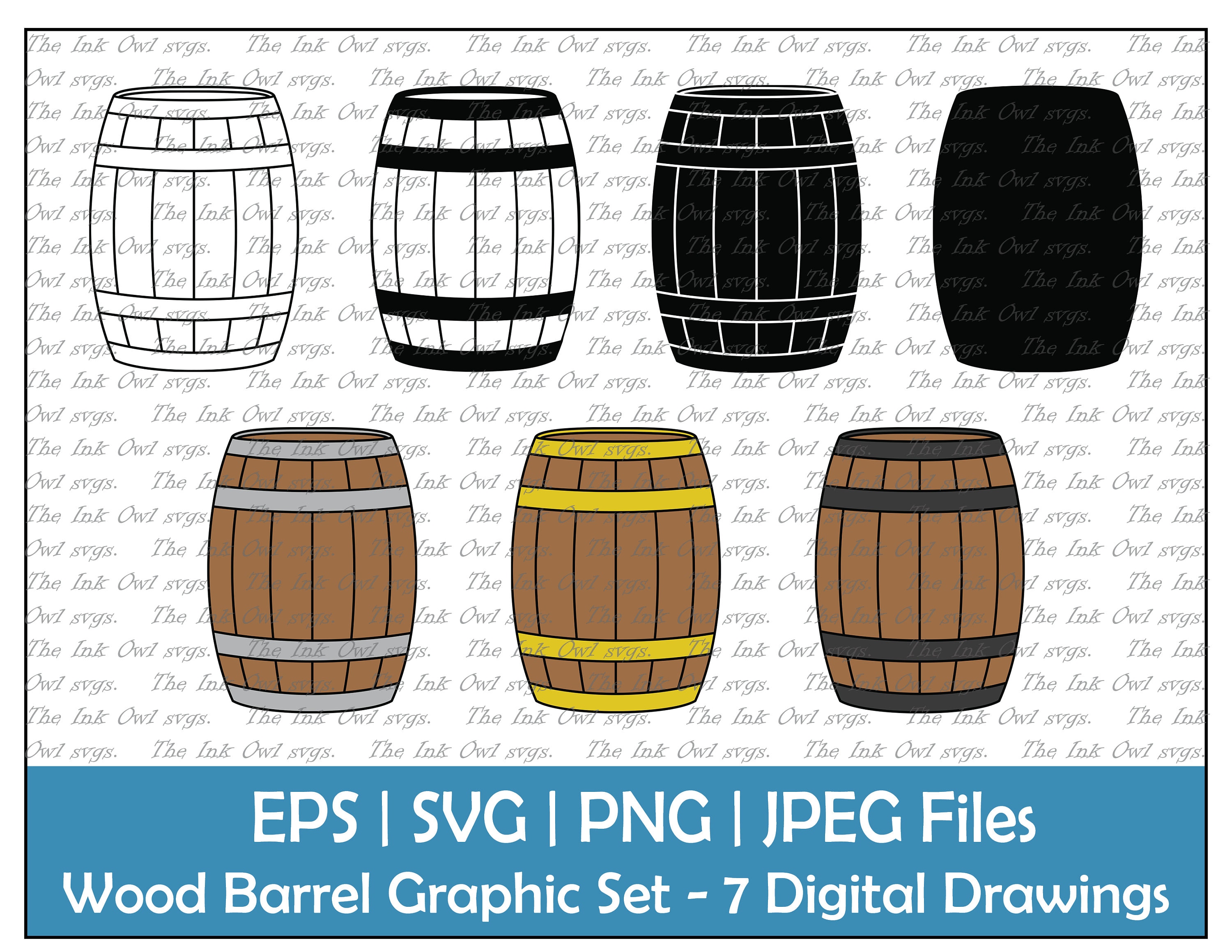 Wooden Barrel Clip Art