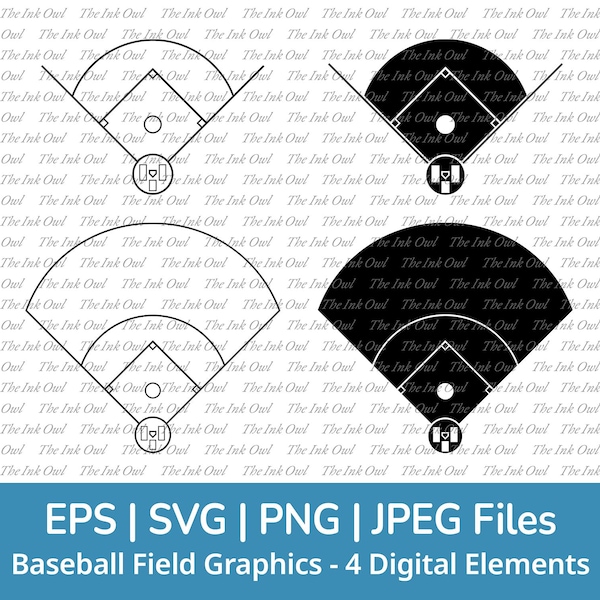 Baseball Diamond Svg - Etsy