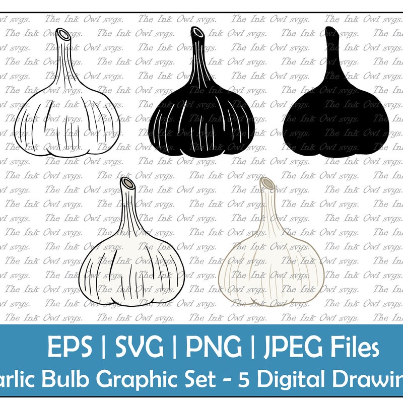 Garlic Svg - Etsy