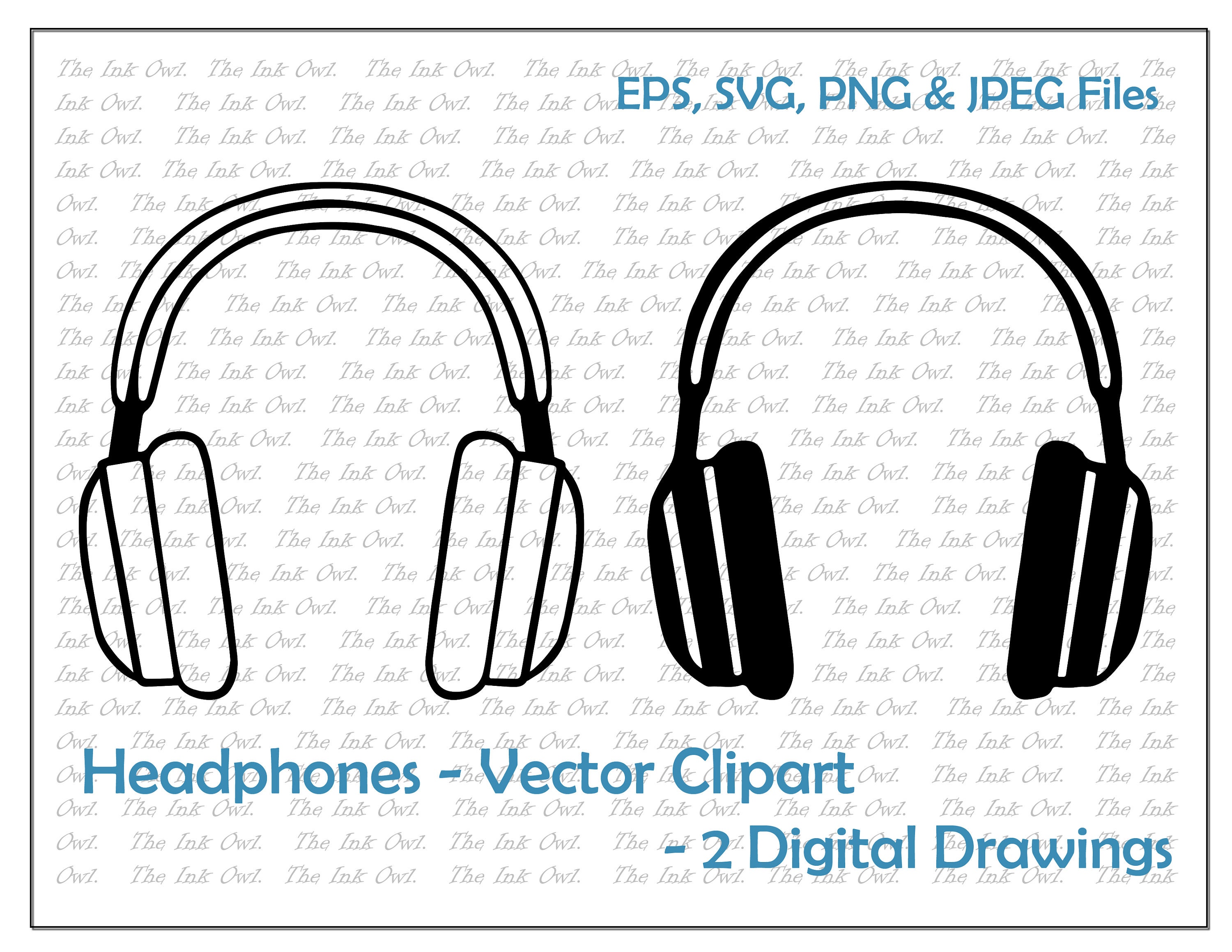 Headphones Drawing Outlines
