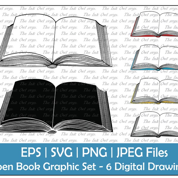 Open Book Stamp - Etsy