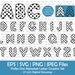 Tiger Stripe Animal Print Alphabet Letters and Numbers Vector Clipart ...