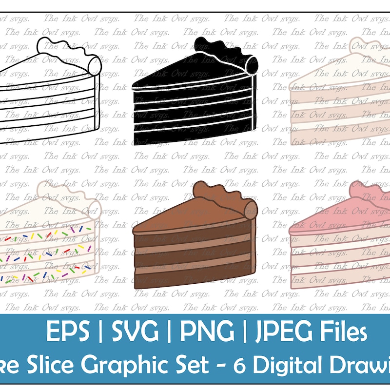 Paper Cake Slices - Etsy