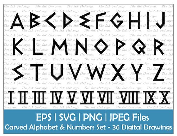 Roman Alphabet And Numbers
