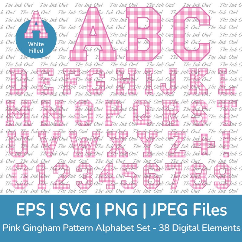 Pink Stripe Monogram Svg - Etsy