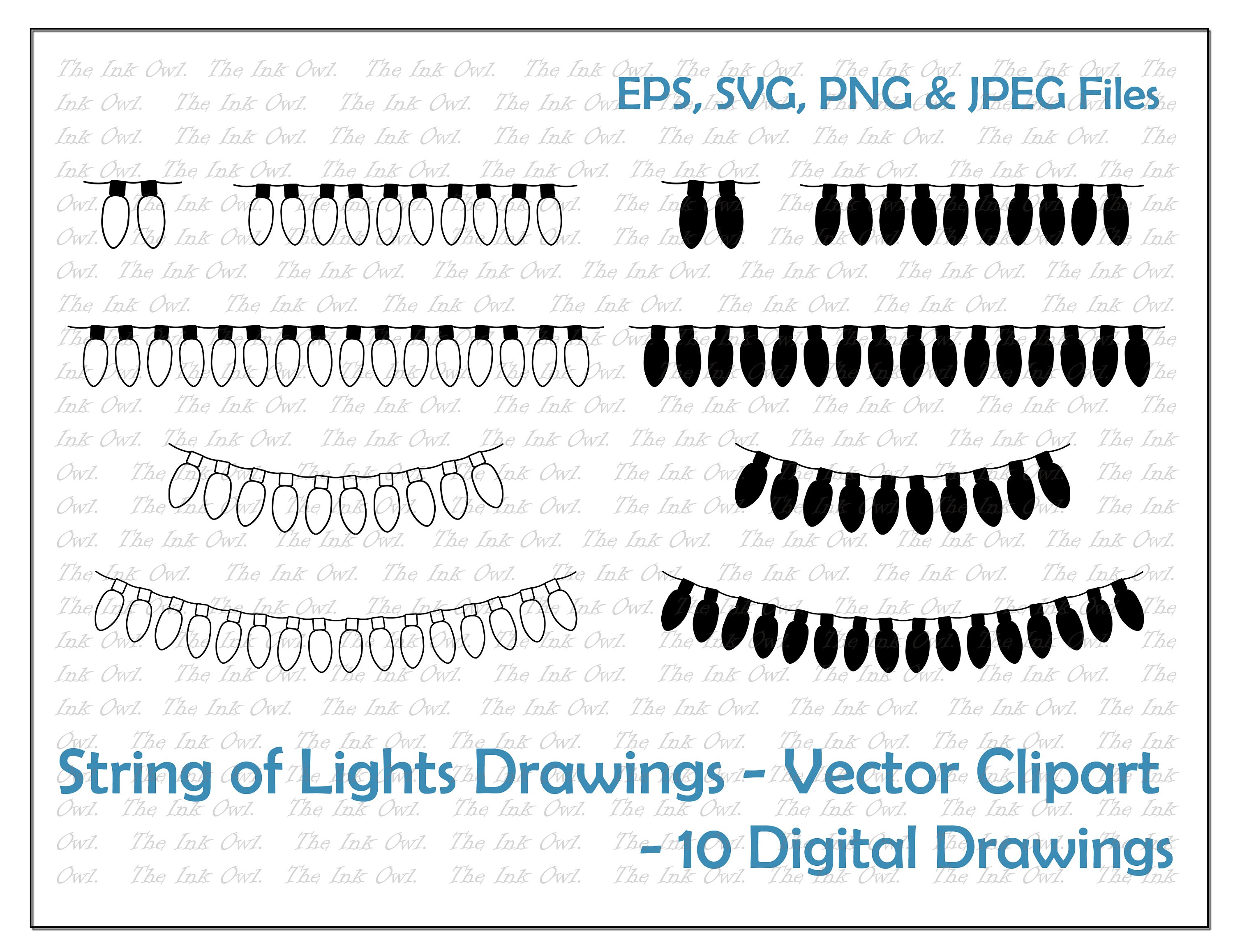 String Of Holly Clipart
