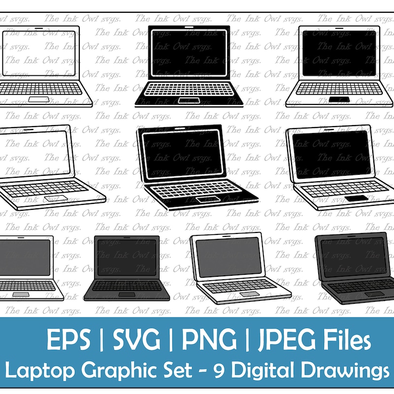 Laptop Svg Template - Etsy