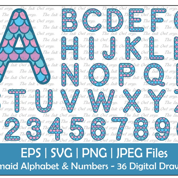 Mermaid Scale Letter - Etsy