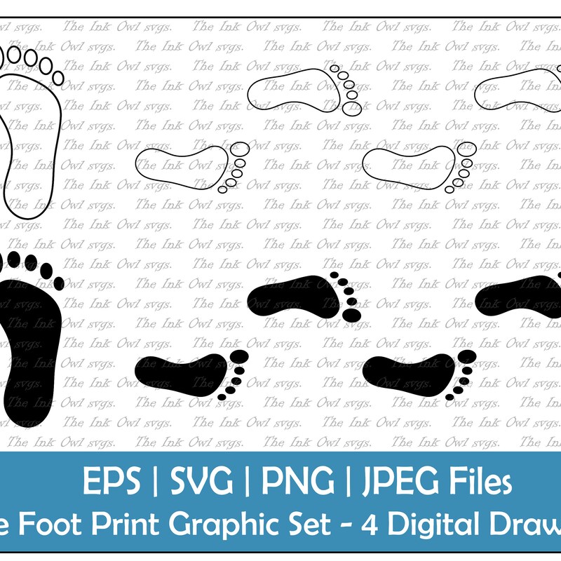 Outline of Feet - Etsy