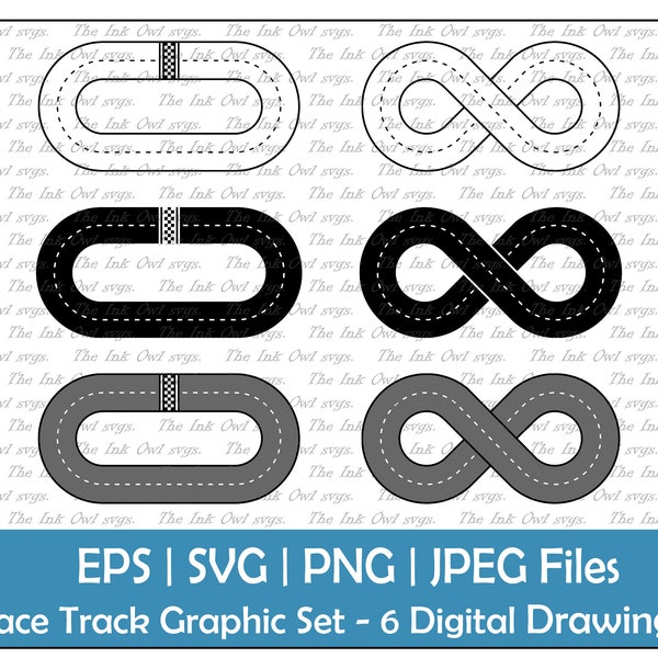 Circle Track Clip Art - Etsy