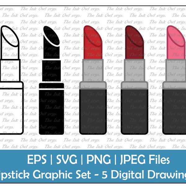 Lipstick Svg - Etsy