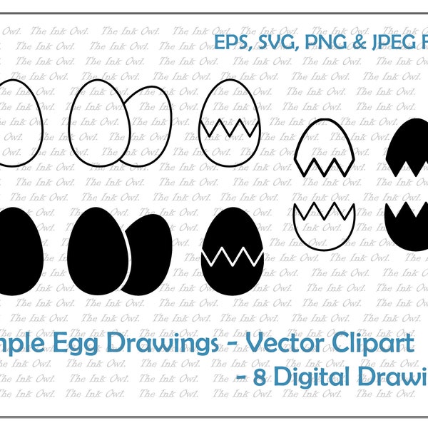 Egg Drawing - Etsy