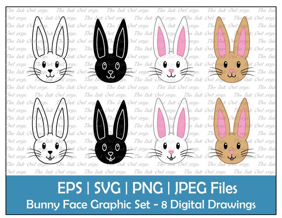 Bunny Face Vector