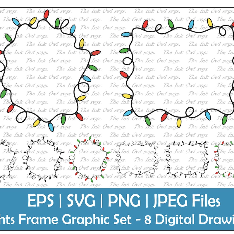 Christmas Frame Svg - Etsy