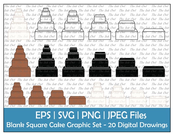 Blank Wedding Cake Template