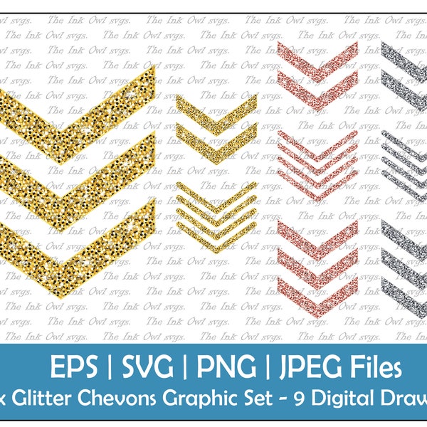 Glitter Chevron - Etsy