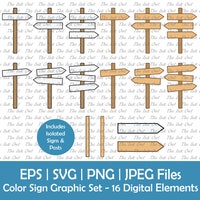 Destination Sign Svg, Road Signs Png, Direction Sign Clipart, Wood Sign ...