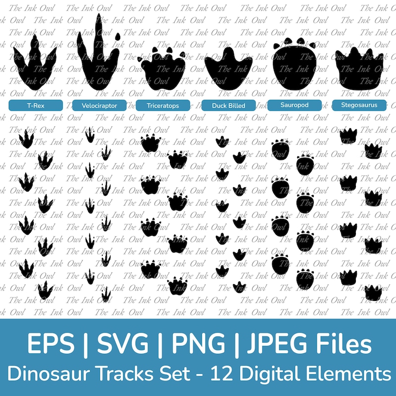 Dinosaur Footprints - Etsy UK