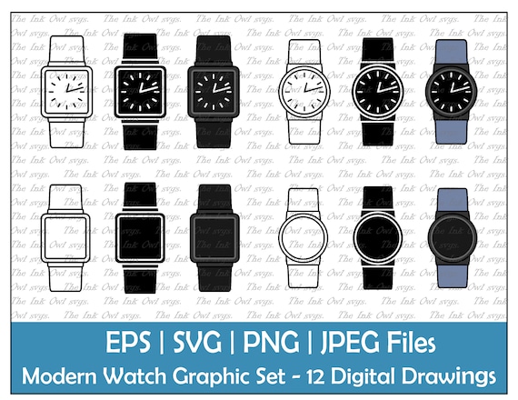 Digital Wrist Watch Clipart