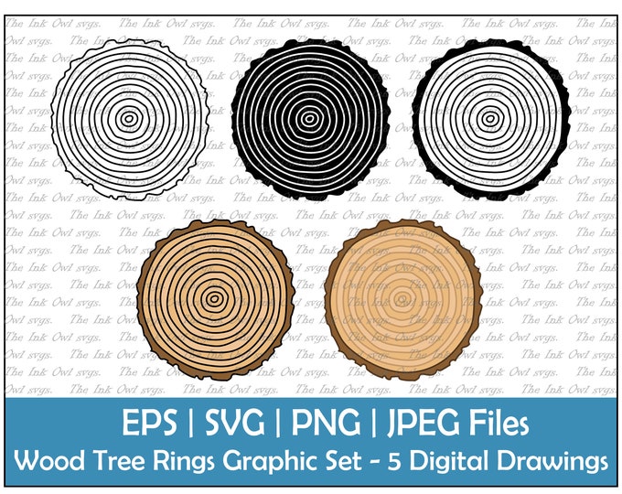 Tree Rings Silhouette Svg, Tree Ring Svg, Tree Cutting, Nature, Forest ...