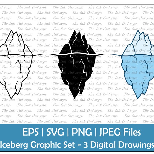 Iceberg Svg - Etsy