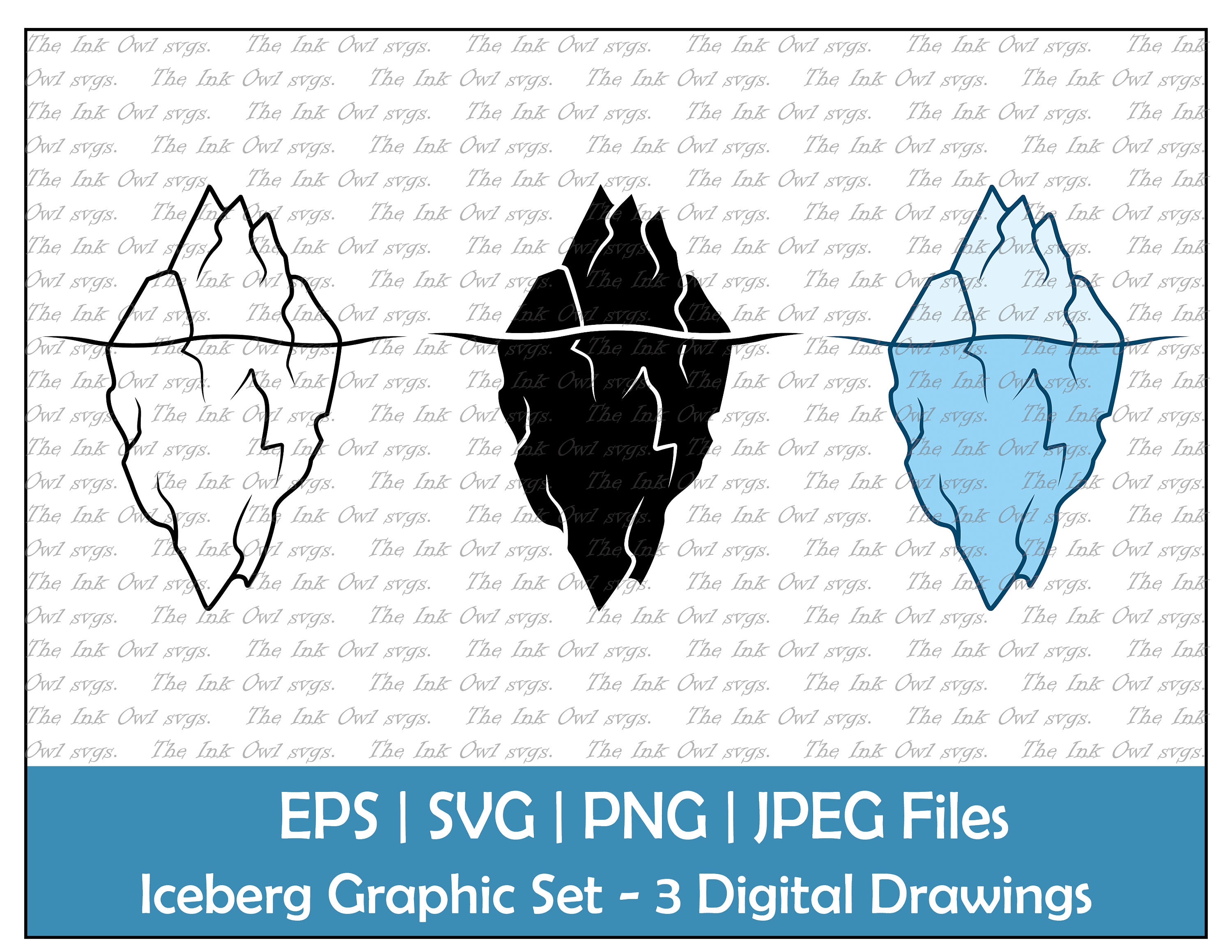 Vector Png Iceberg SVG Arctic Svg Antarctica Svg Iceberg Cut Files For ...