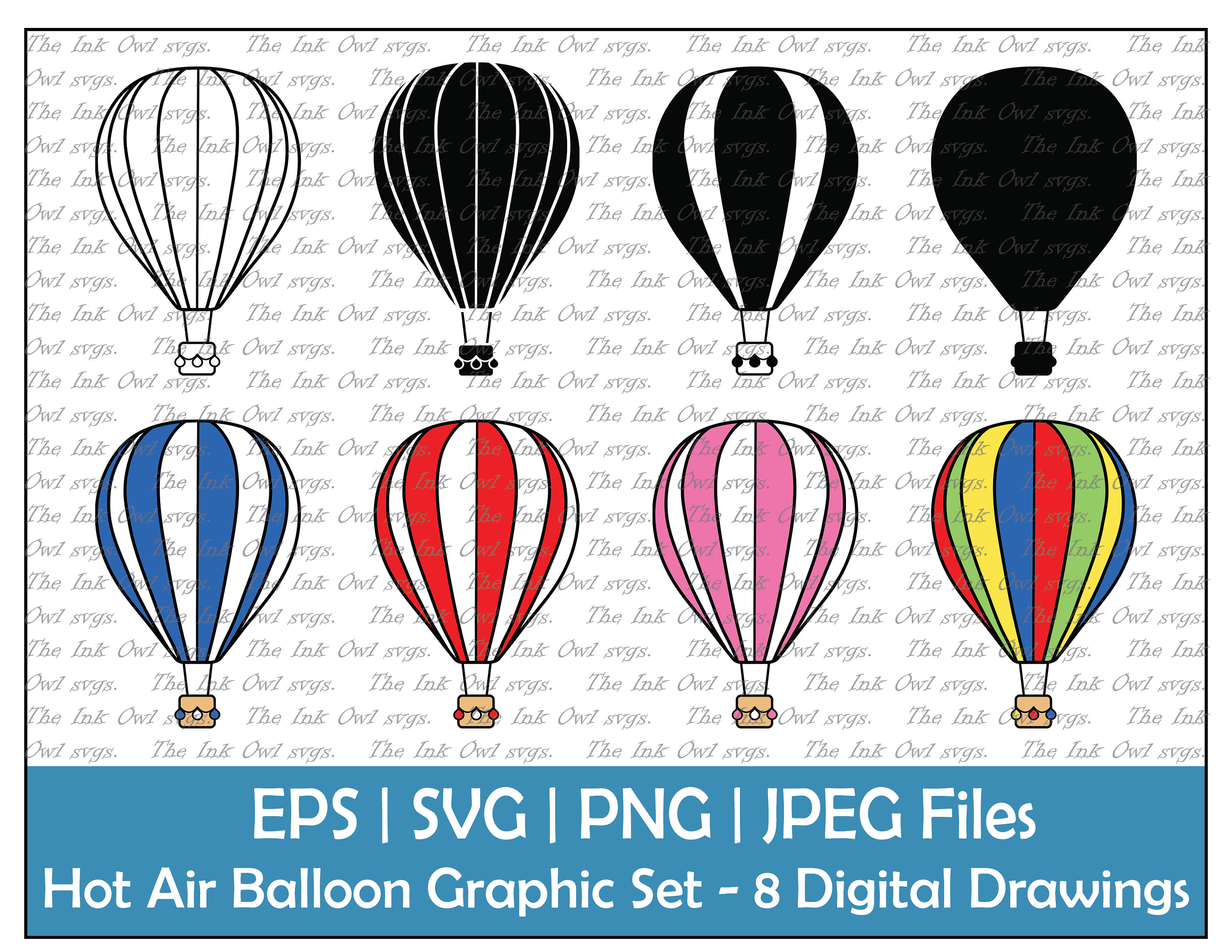 Vintage Hot Air Balloon Vector