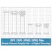 Simple Greek Column Outlines Vector Clipart Set / Graphic Illustration ...